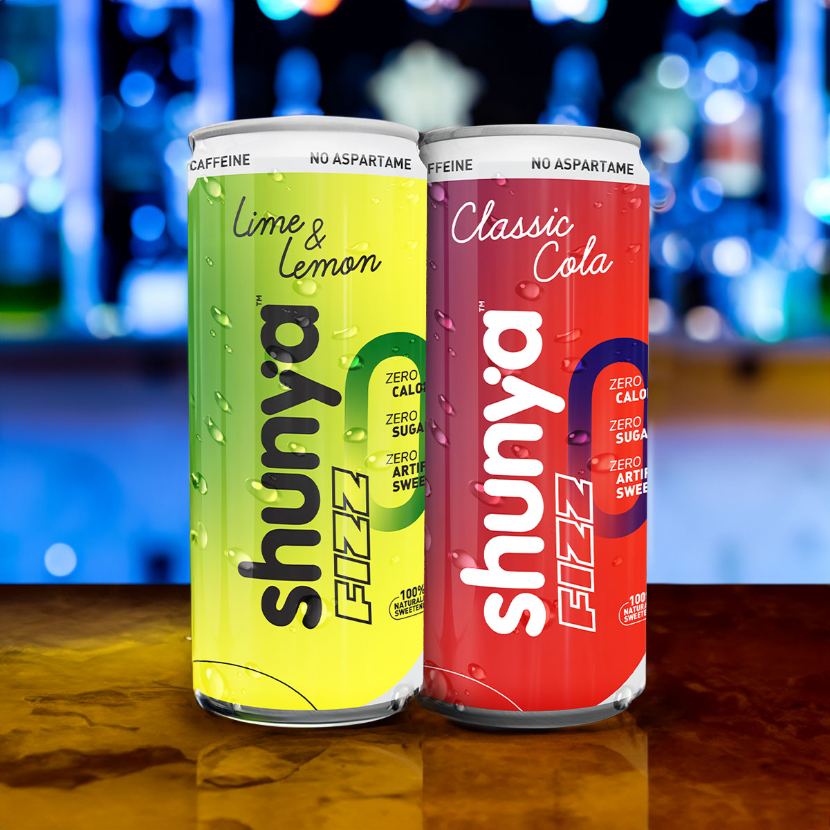 Shunya Fizz Combo - Classic Cola and Lime & Lemon – DRINKSHUNYA